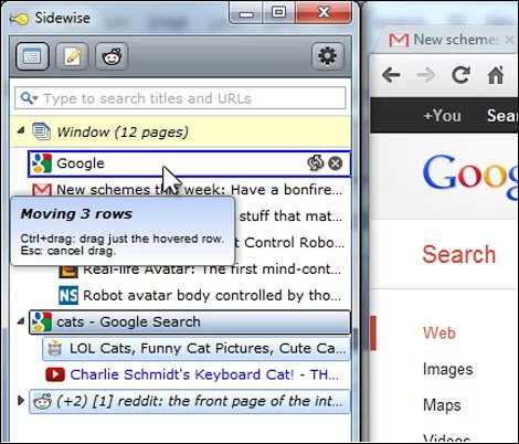 Google Chromeでタブを縦に表示できるChrome拡張「Sidewise Tree Style Tabs」: 小粋空間